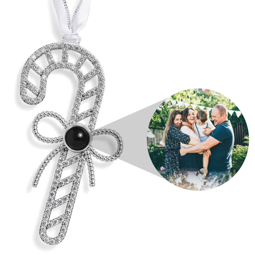 Personalized Candy Cane Photo Ornament